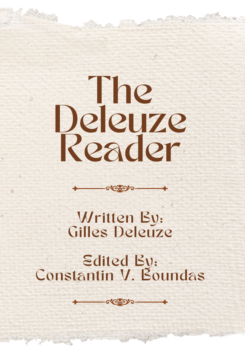 The Deleuze Reader by Gilles Deleuze - Bookshelf.pk Pakistan